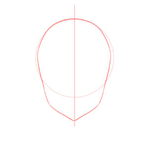 How to draw the head and face – anime-style guideline front view ...